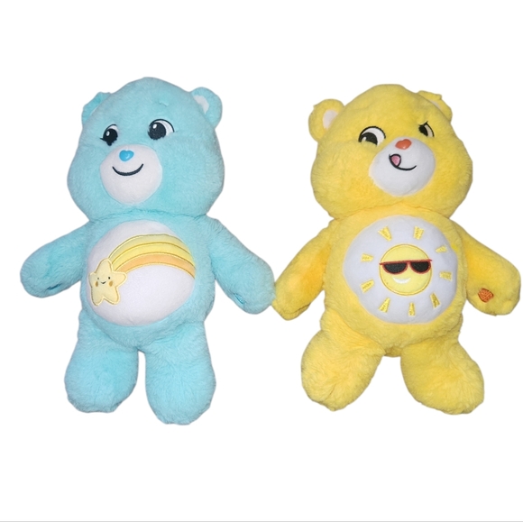 Care Bears | Toys | Care Bears Plush Duo Light Blue And Bright Yellow ...
